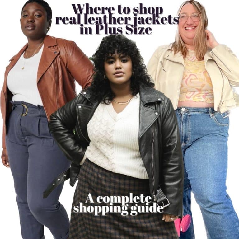 Where to Buy Real Leather Moto Jackets in Plus Size – Curvily